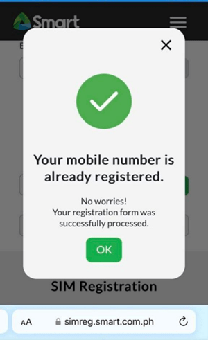 How to Check if Your Smart SIM Card is Already Registered - Smart Help